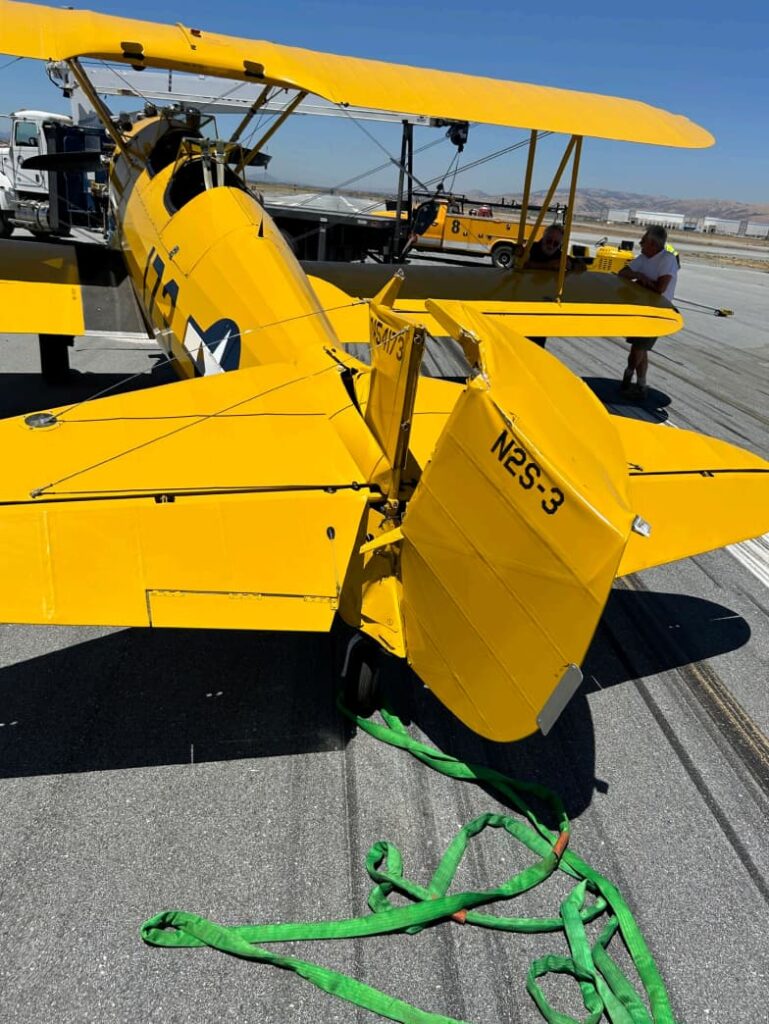 Stearman B75N1 N54173 Ground Loop on July 18, 2024 in Hollister